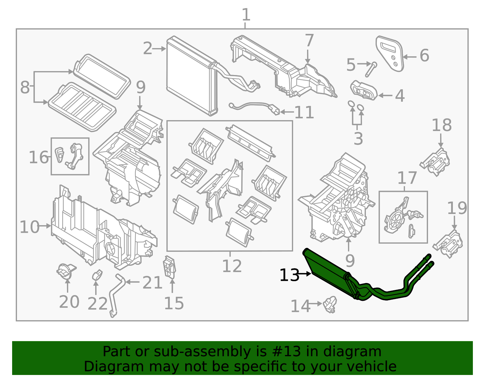 KD45-61-A10A - Heater Unit Core - 2013-2020 Mazda CX-5 | Mazda Parts Factor