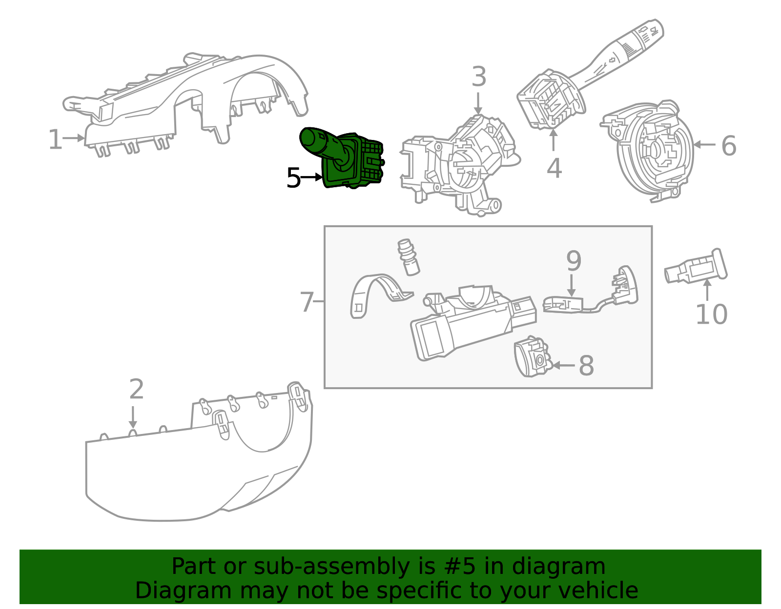 2016-2021 GM Turn Signal Switch 84945500 GM | GMPartsDirect.com