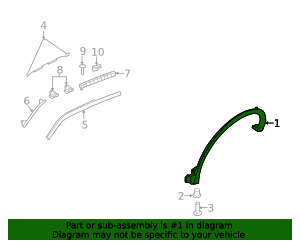 76856-5AA0A - Wheel Opening Molding - 2015-2024 Nissan Murano | Nissan ...