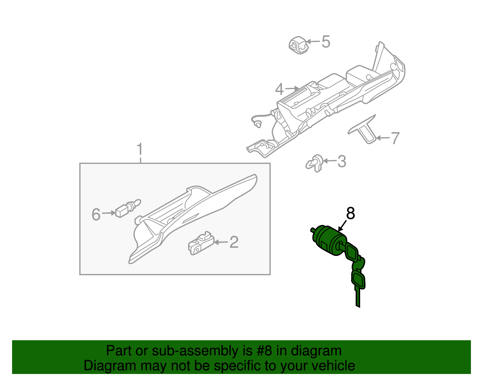 1997-2018 Infiniti Lock Cylinder F8632-4P00A | Faulkner Infiniti of ...