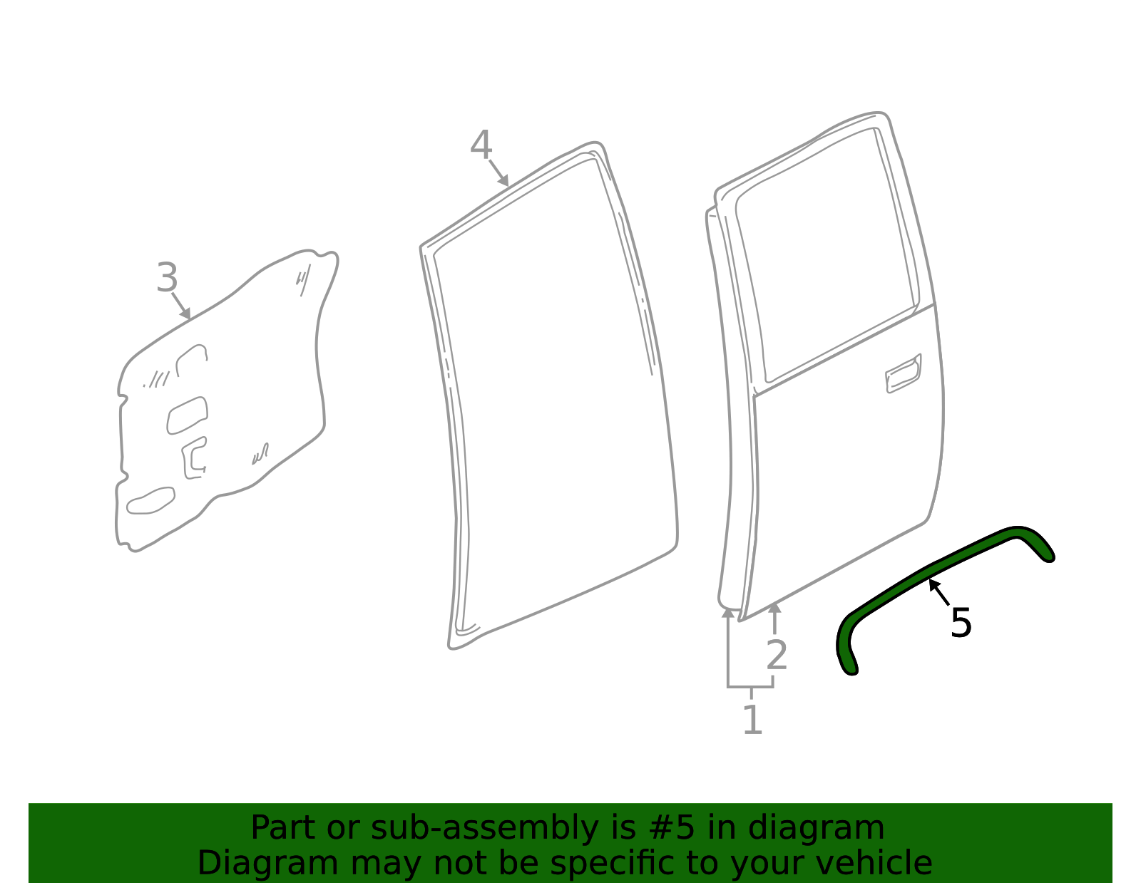 82821-VK60A - Door Window Belt Weatherstrip Official Nissan Parts Store