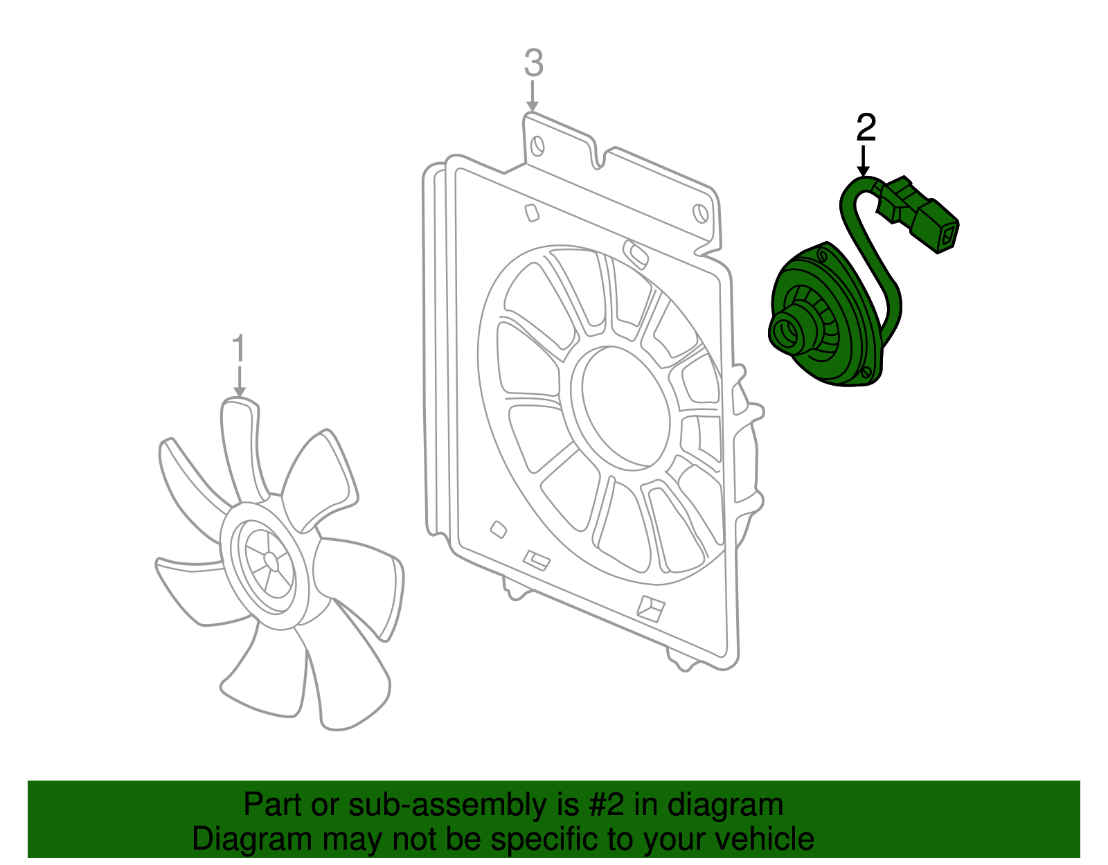 38616-P3G-003 - 2002-2011 Honda - Motor Cooling Fan | All Discount ...