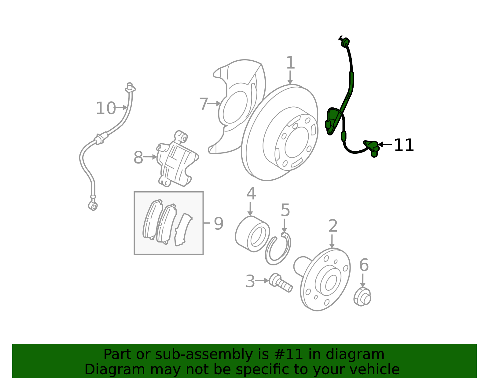 2007-2013 Suzuki SX4 - Front Speed Sensor 56220-79J10 | Suzuki Subaru Parts