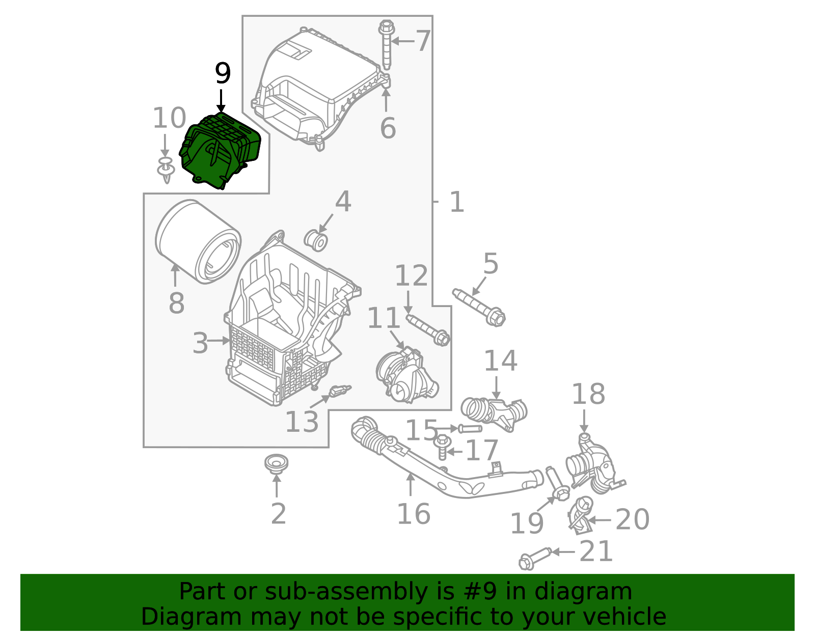 2021-2025 Ford Bronco Inlet Duct MB3Z-9A675-E | Ford OEM Parts Outlet