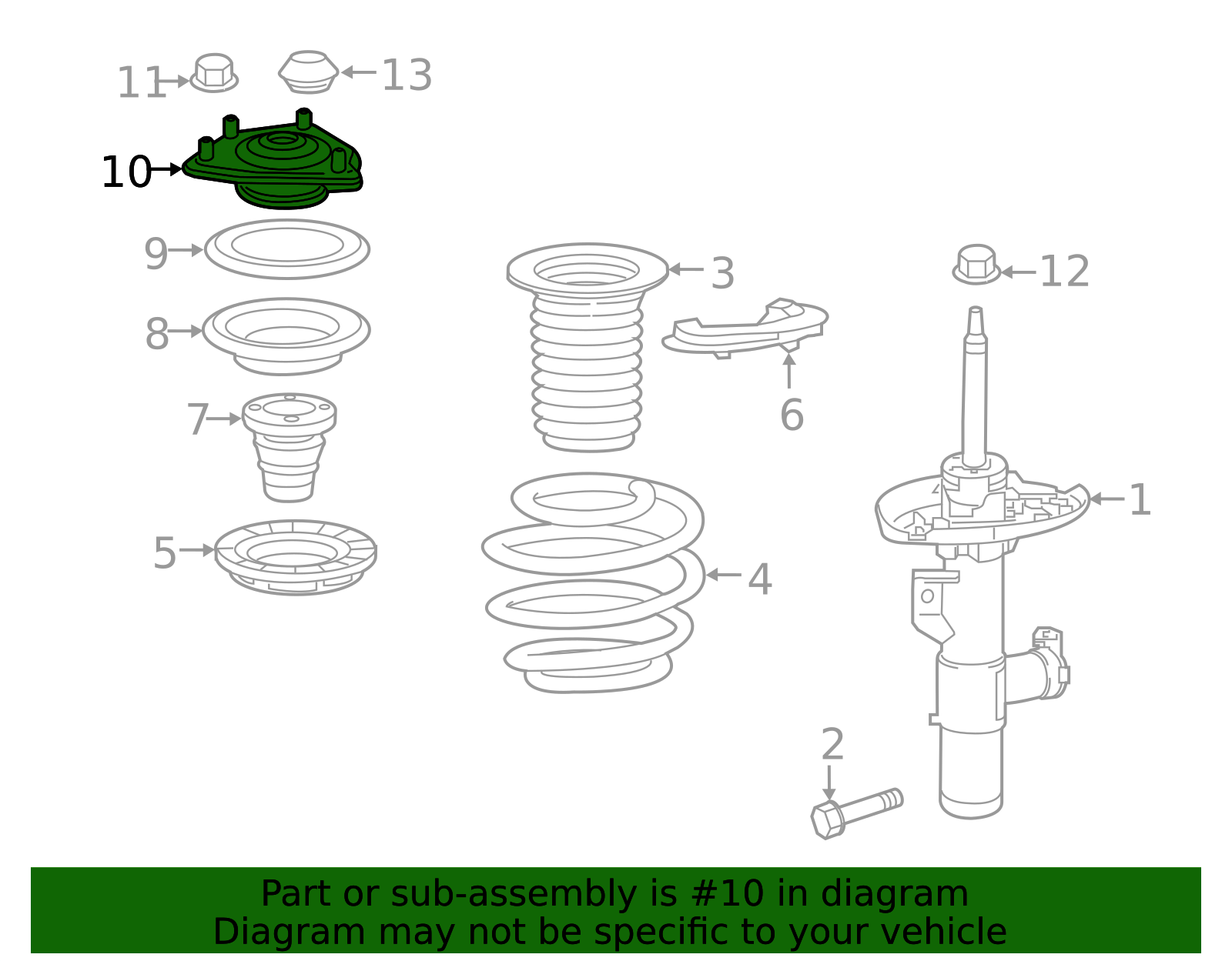51670-TBF-A01 - 2017-2020 Honda Civic - Rubber Front Shock Absorber ...