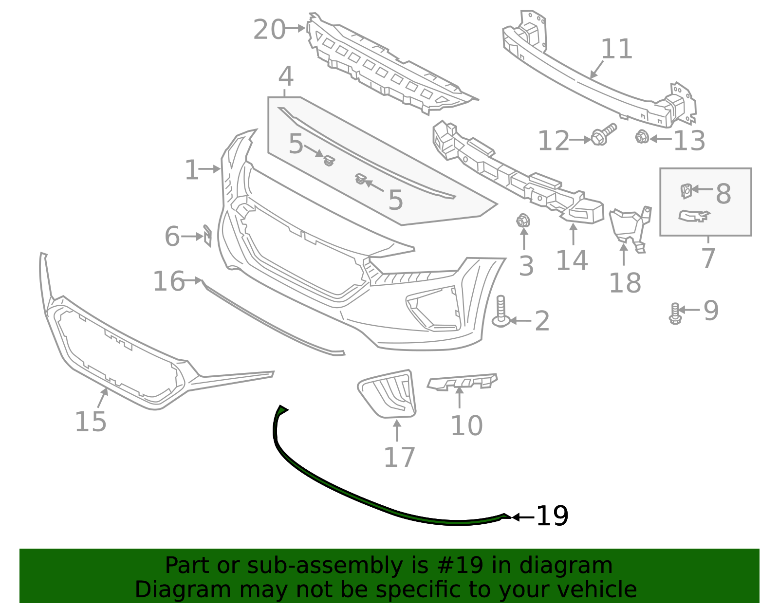 Hyundai - 86591-G2000 - Lower Deflector - 2017-2022 Hyundai Ioniq | OEM ...