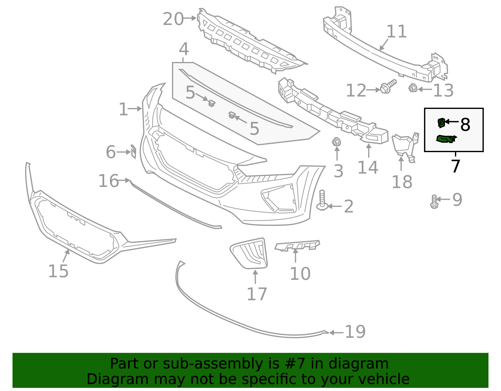 Hyundai - 86513-G2000 - Side Retainer - 2017-2022 Hyundai Ioniq | OEM ...