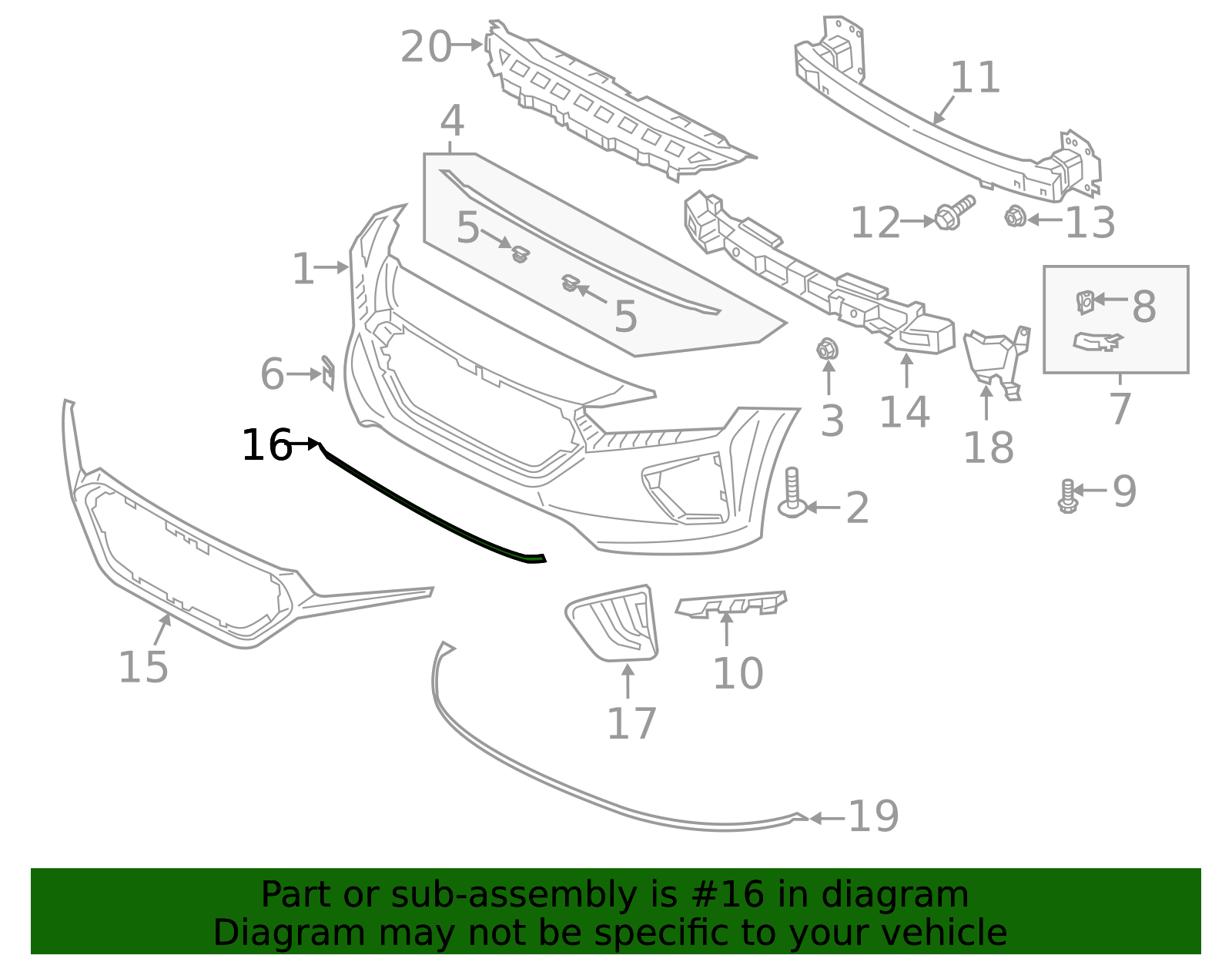 Genuine Lower Molding (NEED PAINTING) for 2017-2022 Hyundai Ioniq ...