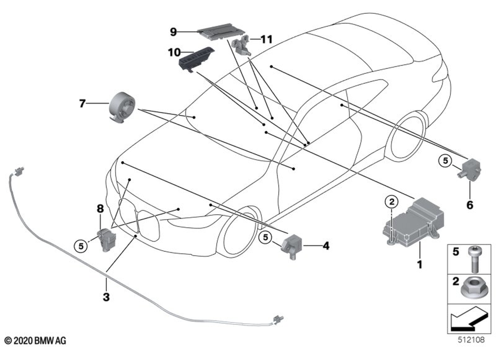 65779496815 - BMW Accelerating Sensor Retail Performance Auto Parts