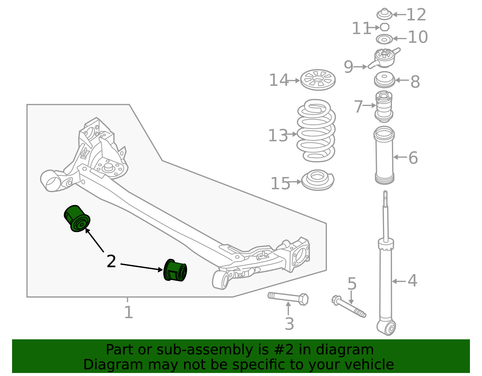 55160-H8100 - Axle Beam Bushing 2018-2020 Kia Rio | Kia.Parts Store