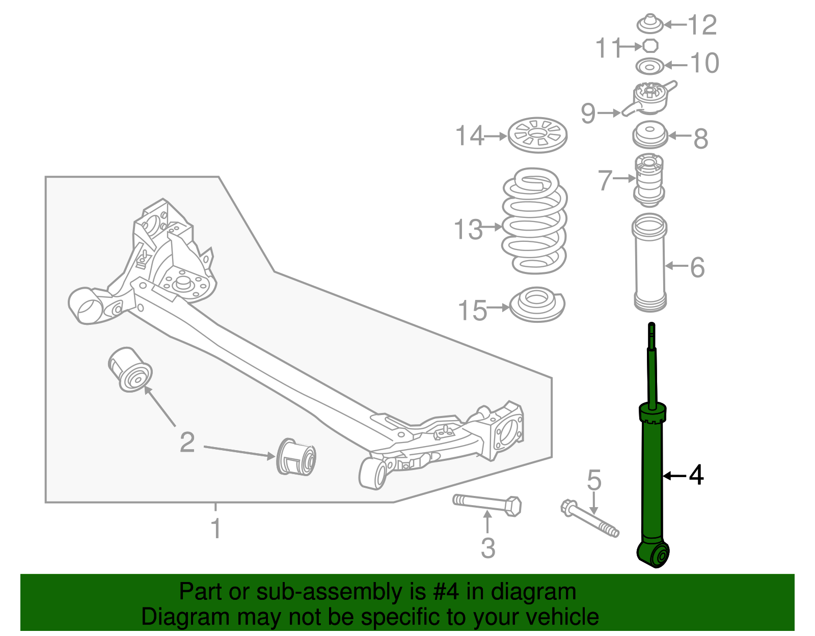 55310-H9000 - Shock Absorber 2018-2019 Kia Rio | Kia.Parts Store