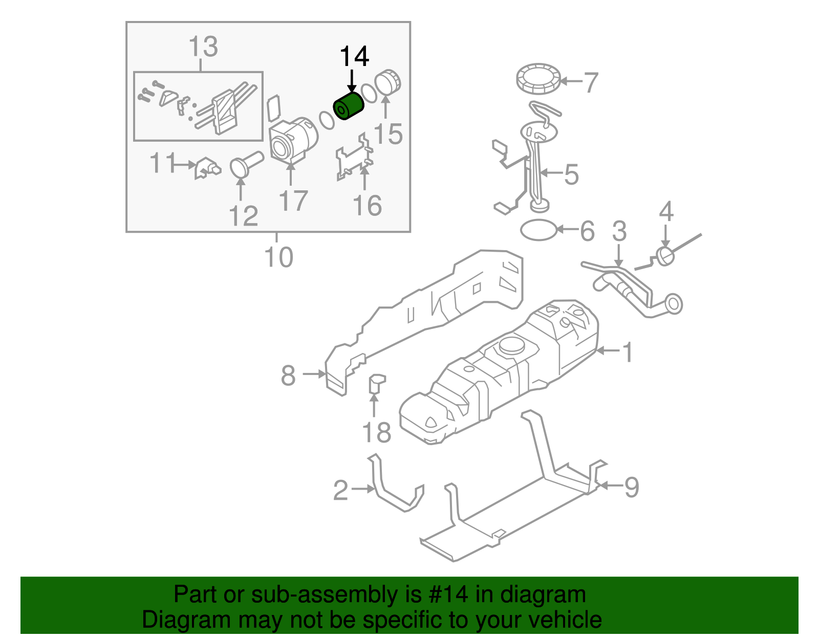 Genuine OEM Ford Part - Motorcraft™ Fuel Filter FD-4617 | Genuine OEM ...