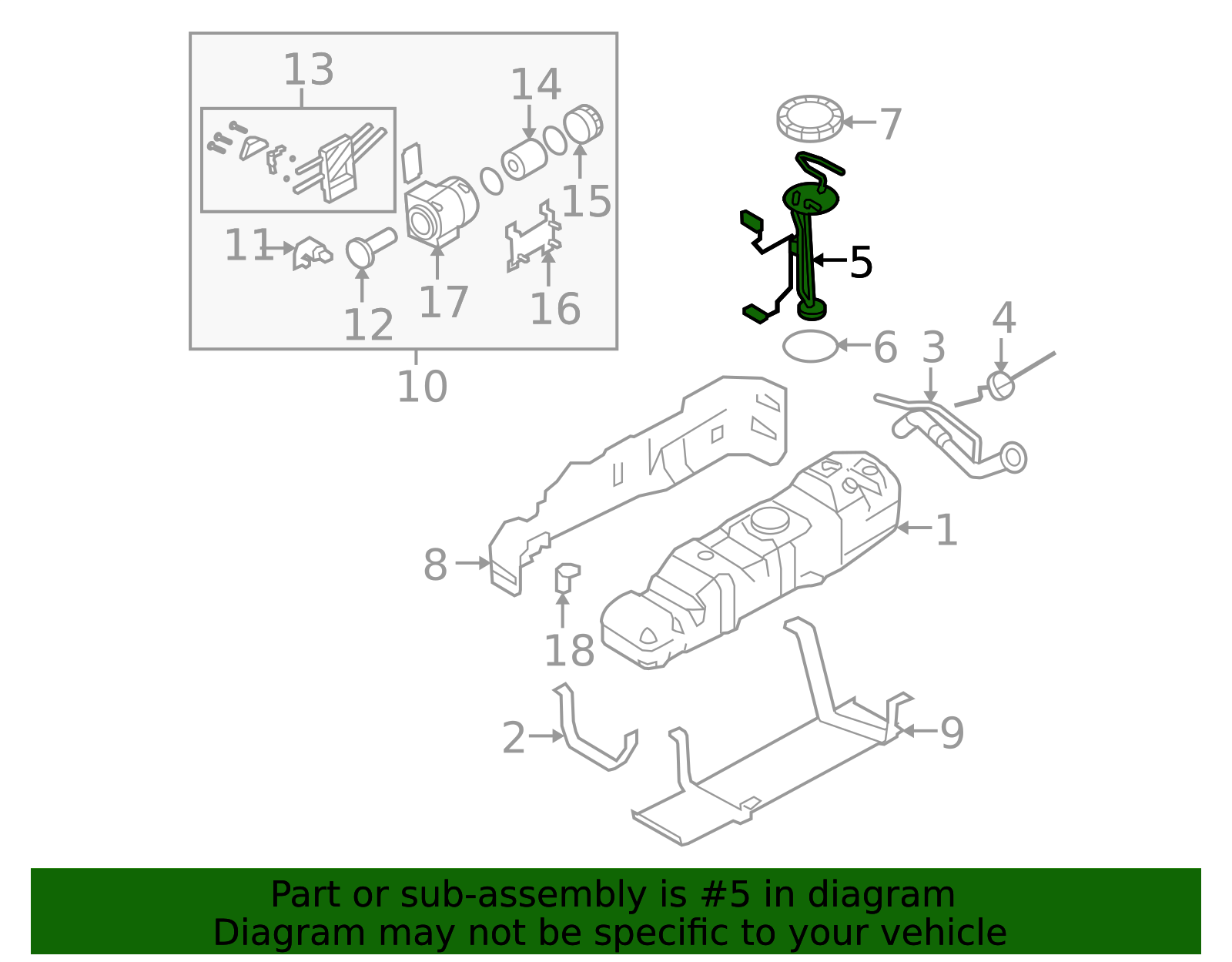 Ford Dealership 2008-2010 Ford Fuel Pump 8C3Z-9275-X | Ford Parts Catalog