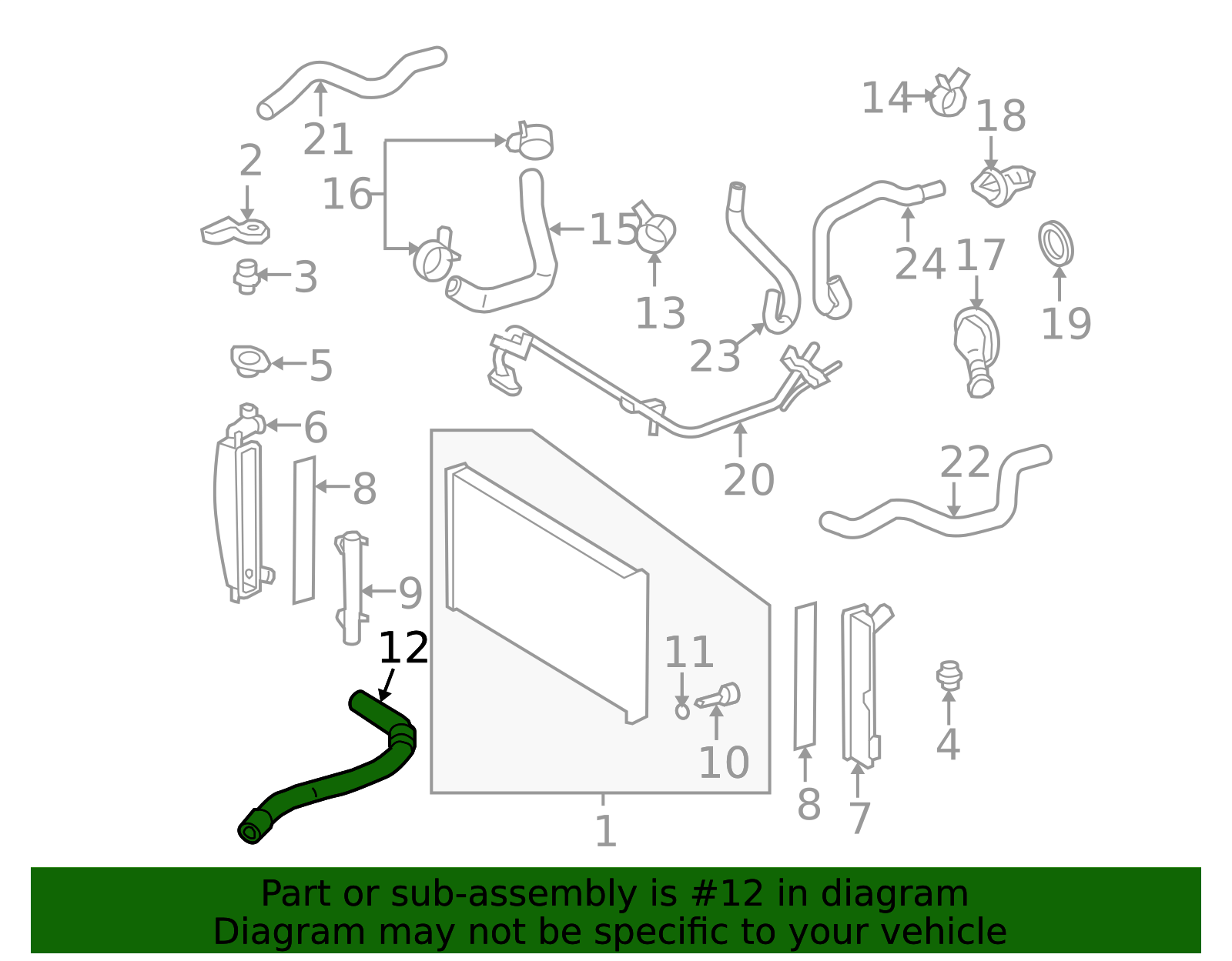 16571-0D150 - Upper Hose - 2005-2008 Toyota | Nucar Toyota Parts