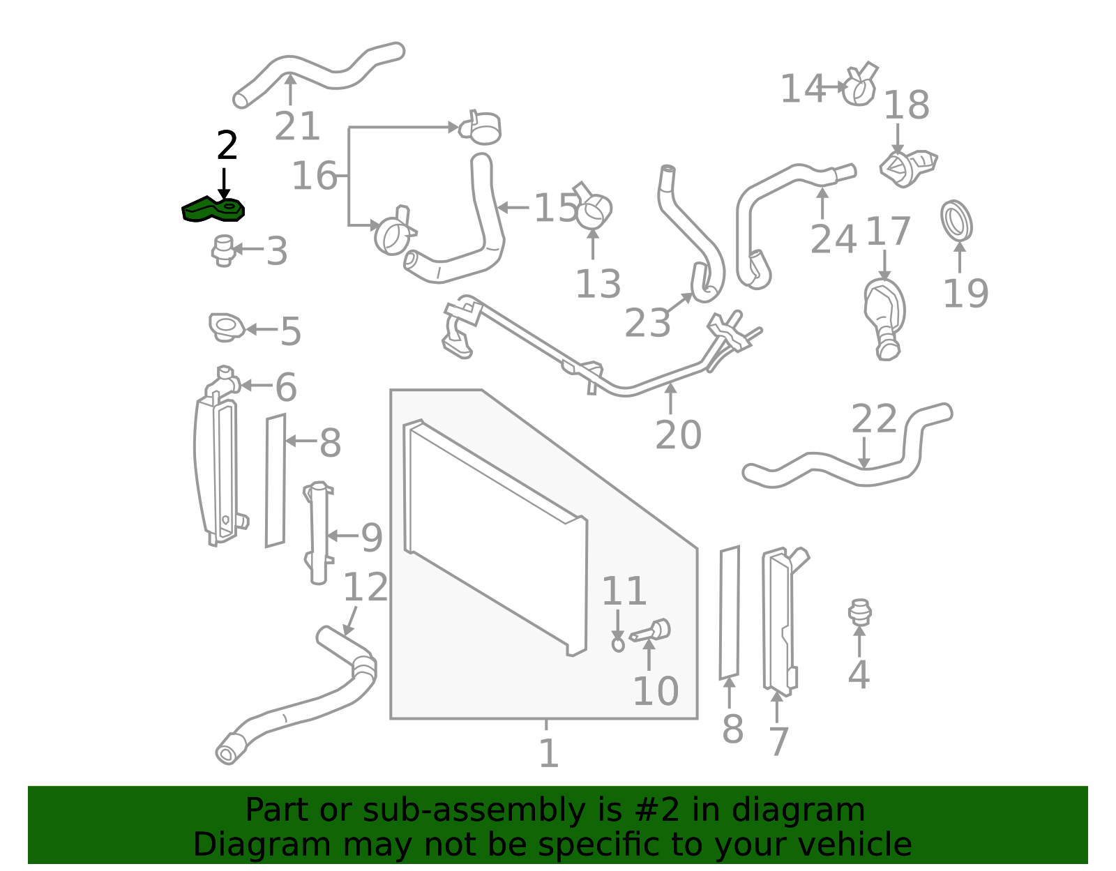 Genuine Official Toyota Radiator Assembly Upper Bracket part# 16533 ...
