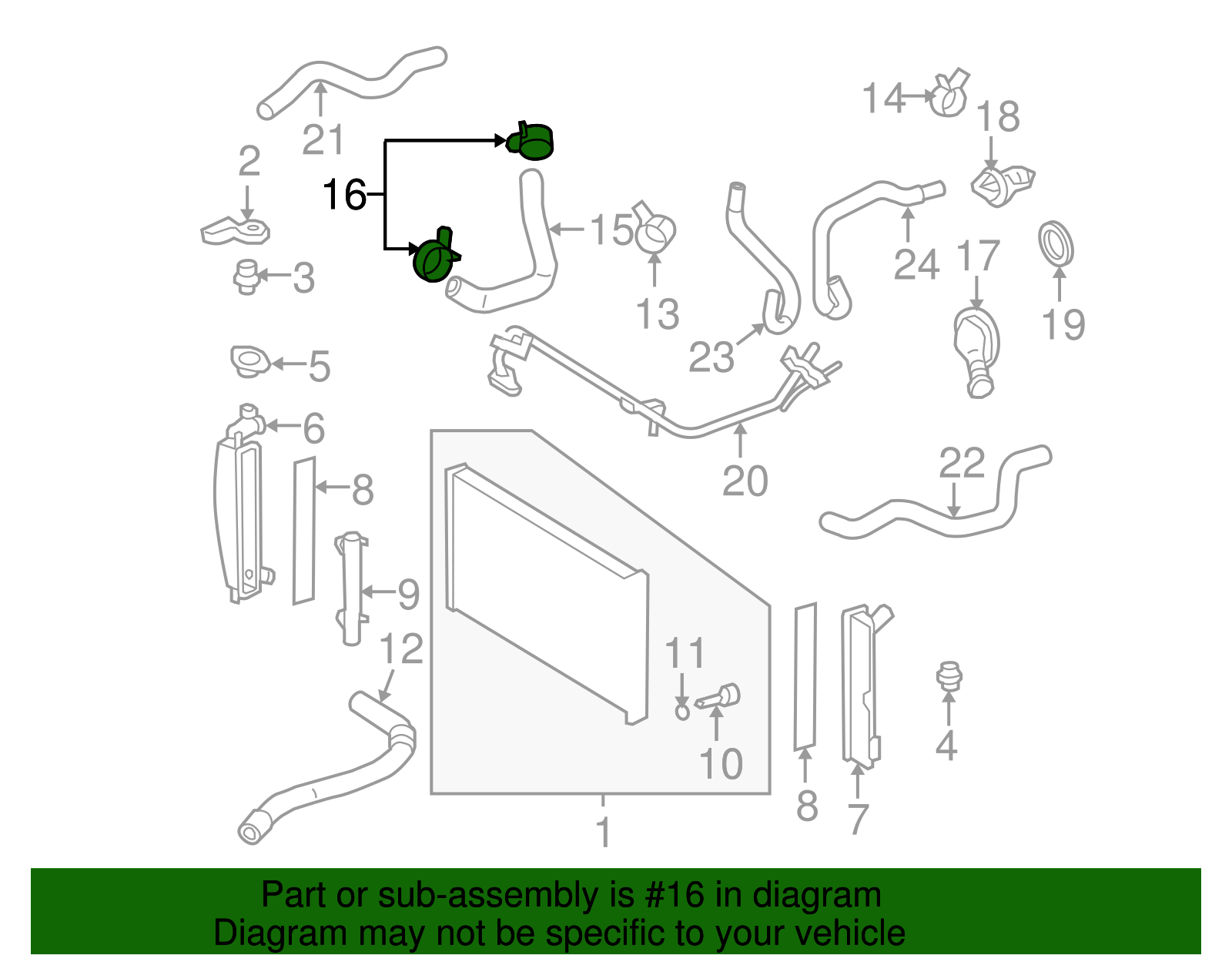 90466-35001 - Radiator Hose Clamp 2002-2018 Toyota | Longo Toyota Parts