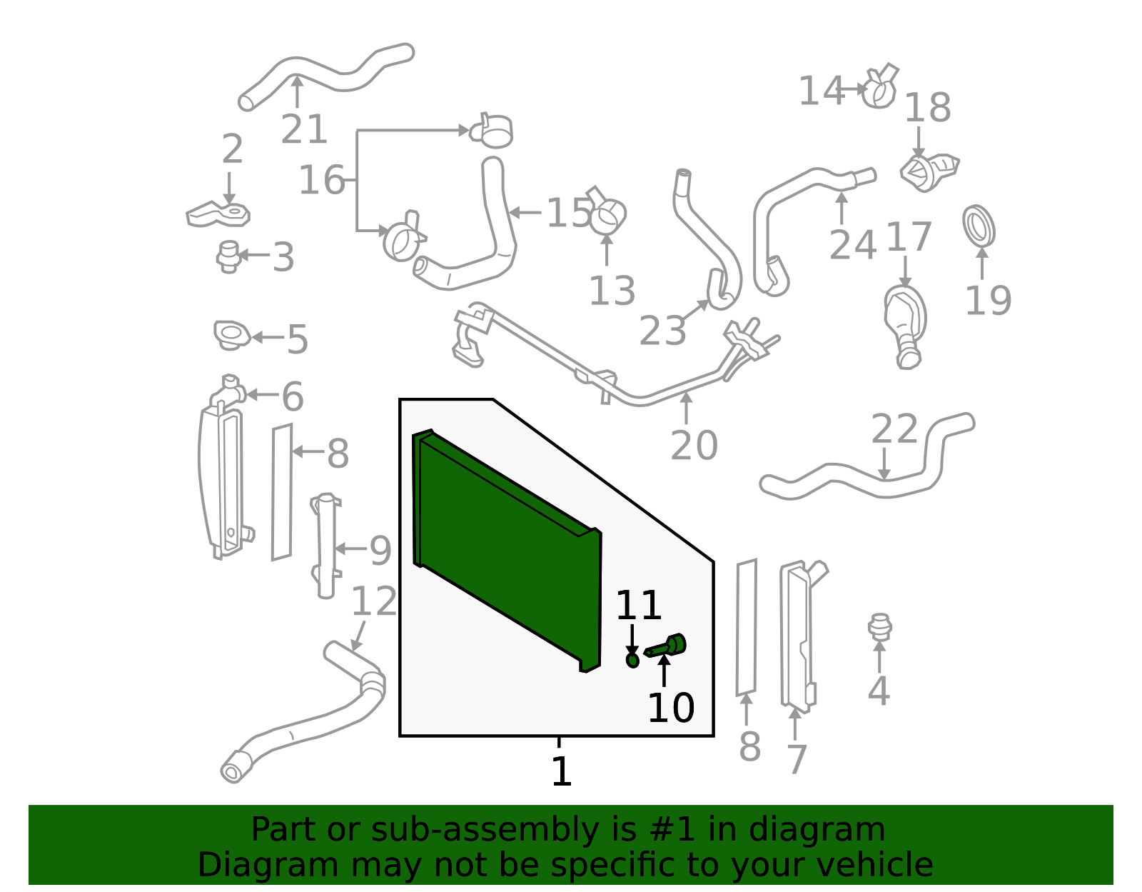 Radiator - OEM Engine Cooling Core for Toyota | AutoNation Parts