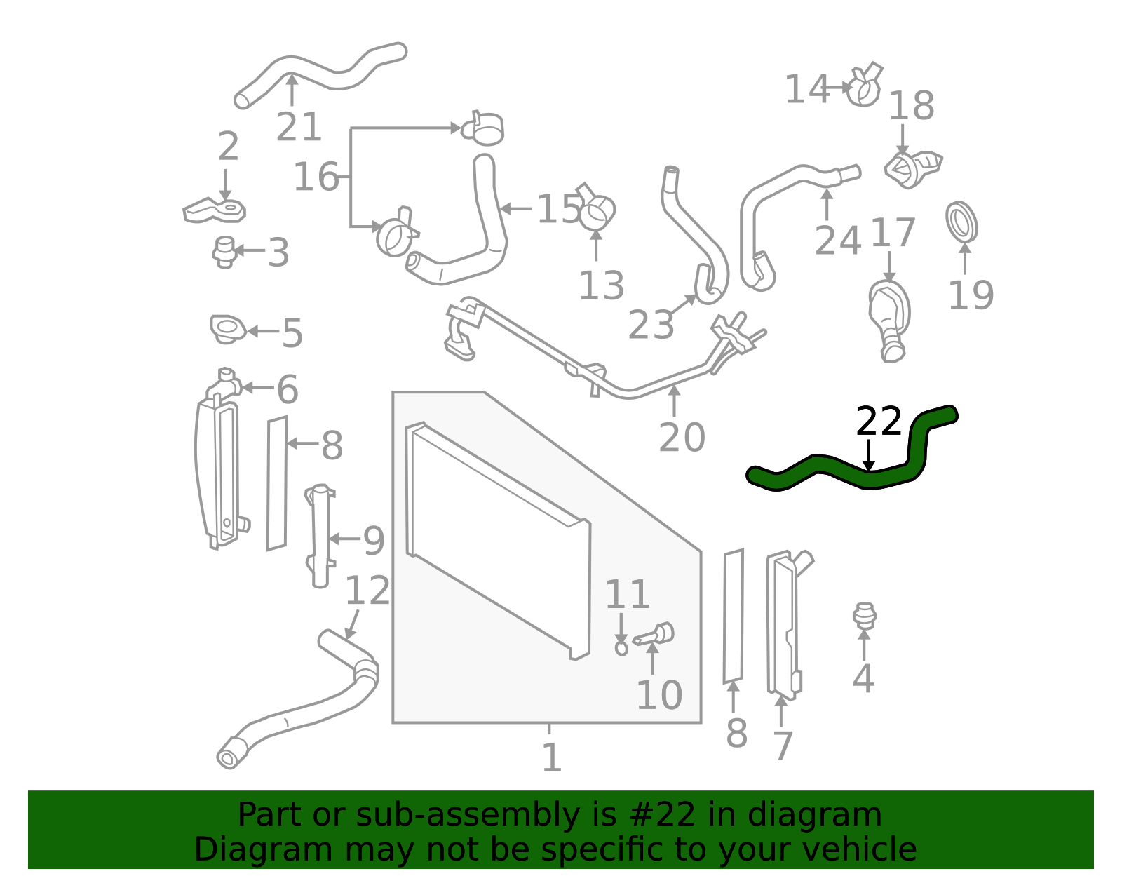 2003-2008 Toyota Heater Hose 87245-02500 | Toyota Parts Center
