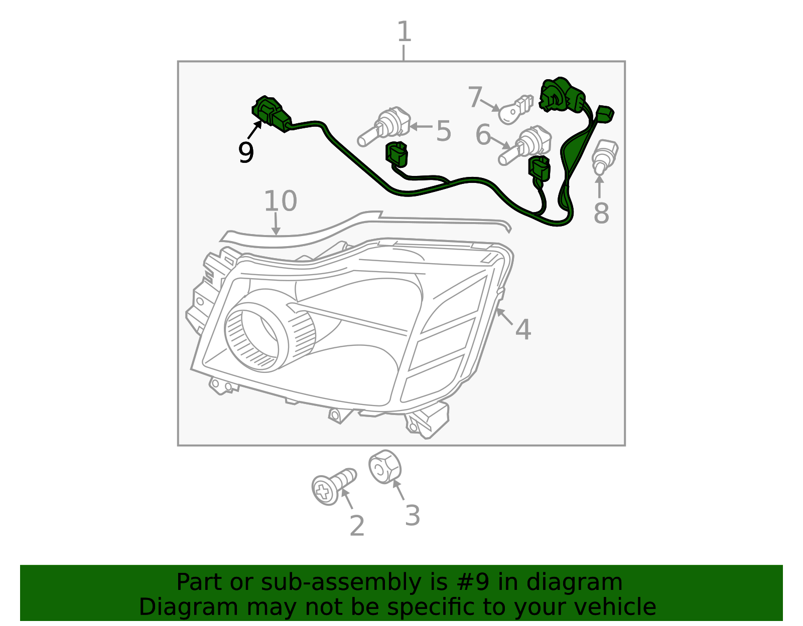 26242-ZC00A - High-Quality Headlight Wiring Harness for AutoNation Parts