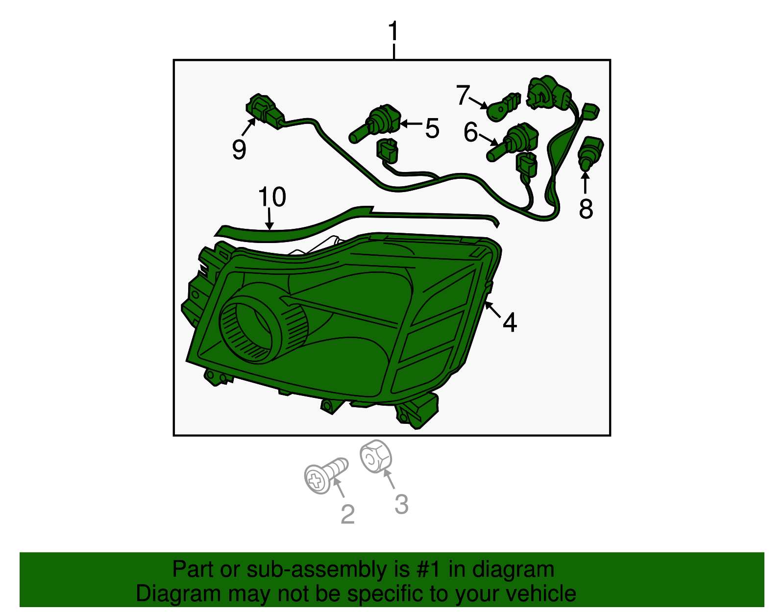 2008-2015 Nissan TITAN Composite Assembly 26010-9FF0A | Nissan Parts ...