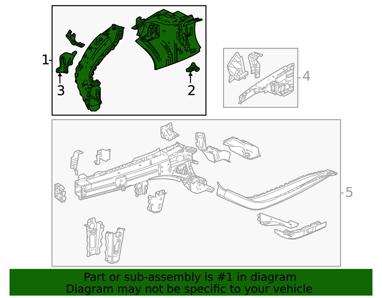2021-2025 Chevrolet Trailblazer Apron Assembly 60006825 | Courtesy Parts