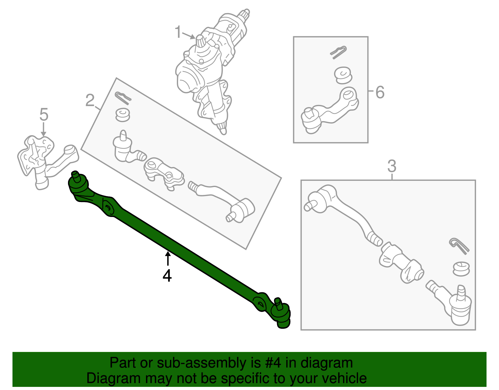 1998-2004 Nissan Center Link D8560-VK90A | Nissan Parts Central