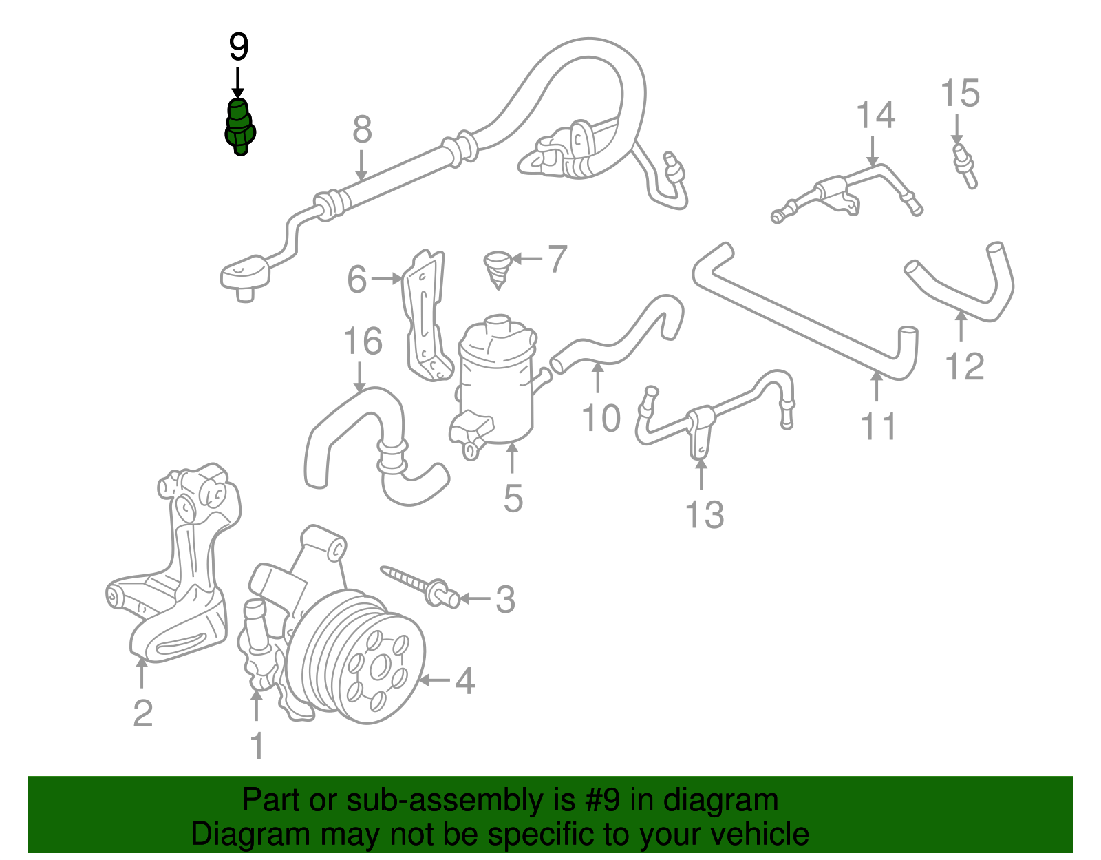 56490-P2A-003 - Pressure Switch 1990-2001 Honda | Honda Parts Online