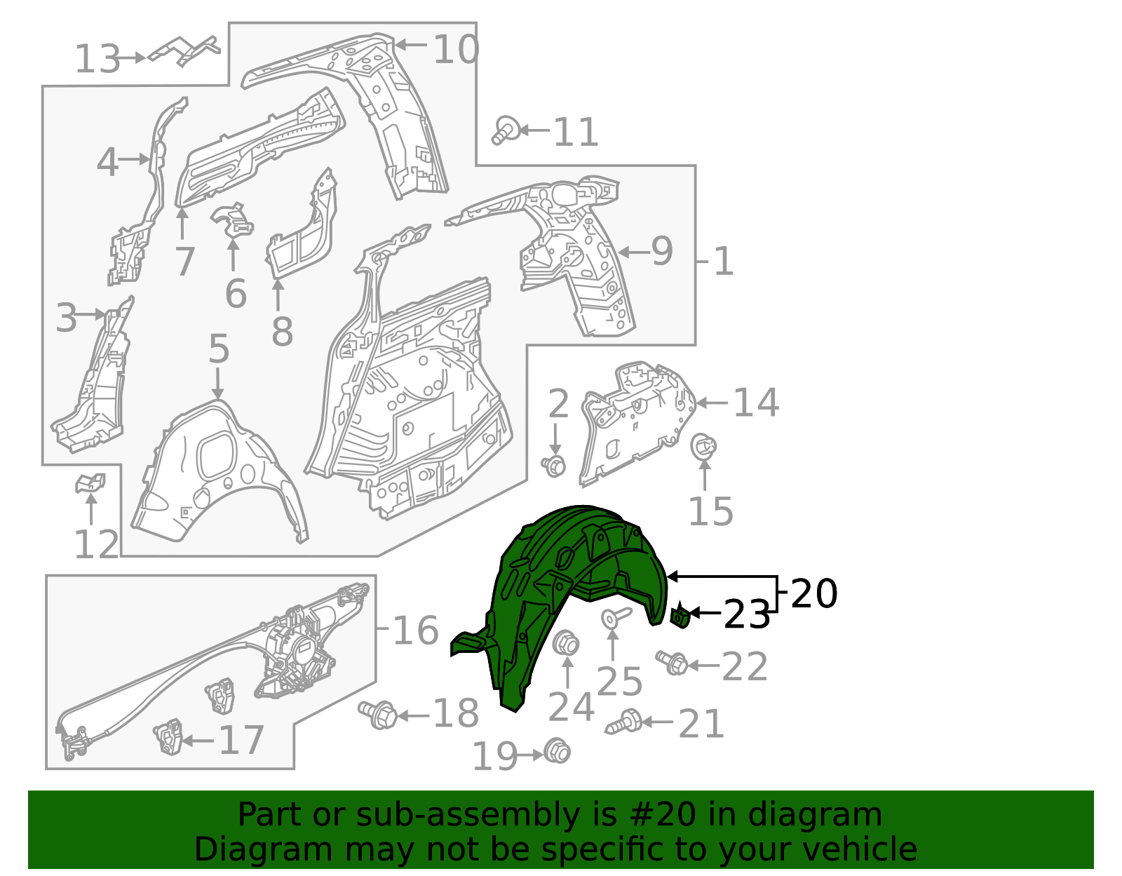 74551-THR-A00 - Splash Shield 2018-2024 Honda Odyssey | Honda Parts Online