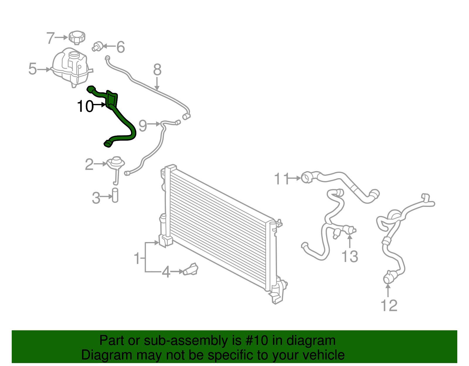 2016-2022 Volvo Return Hose 32339861 | TascaParts.com