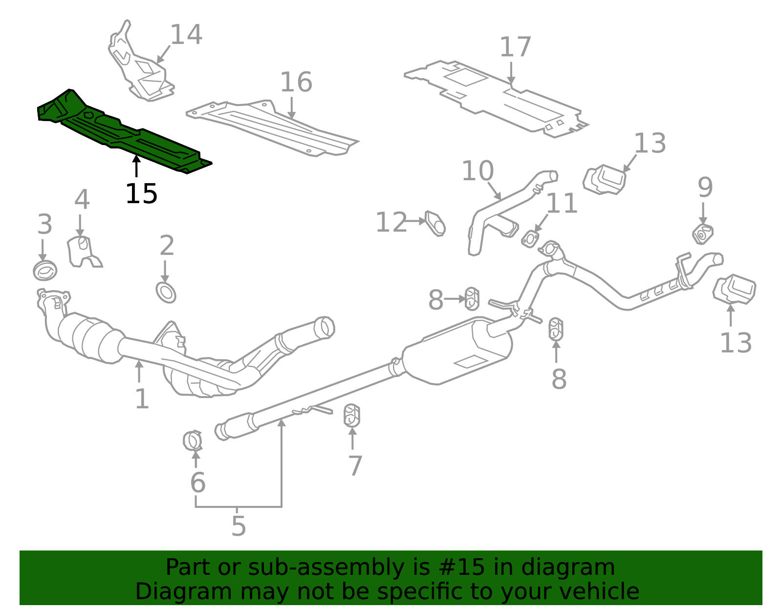 2019-2025 GM Heat Shield 84630082 | NewGMParts.com