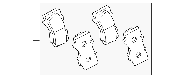 Genuine Toyota Brake Pads Front part# 04465-60281 for 2020-2021 Toyota ...