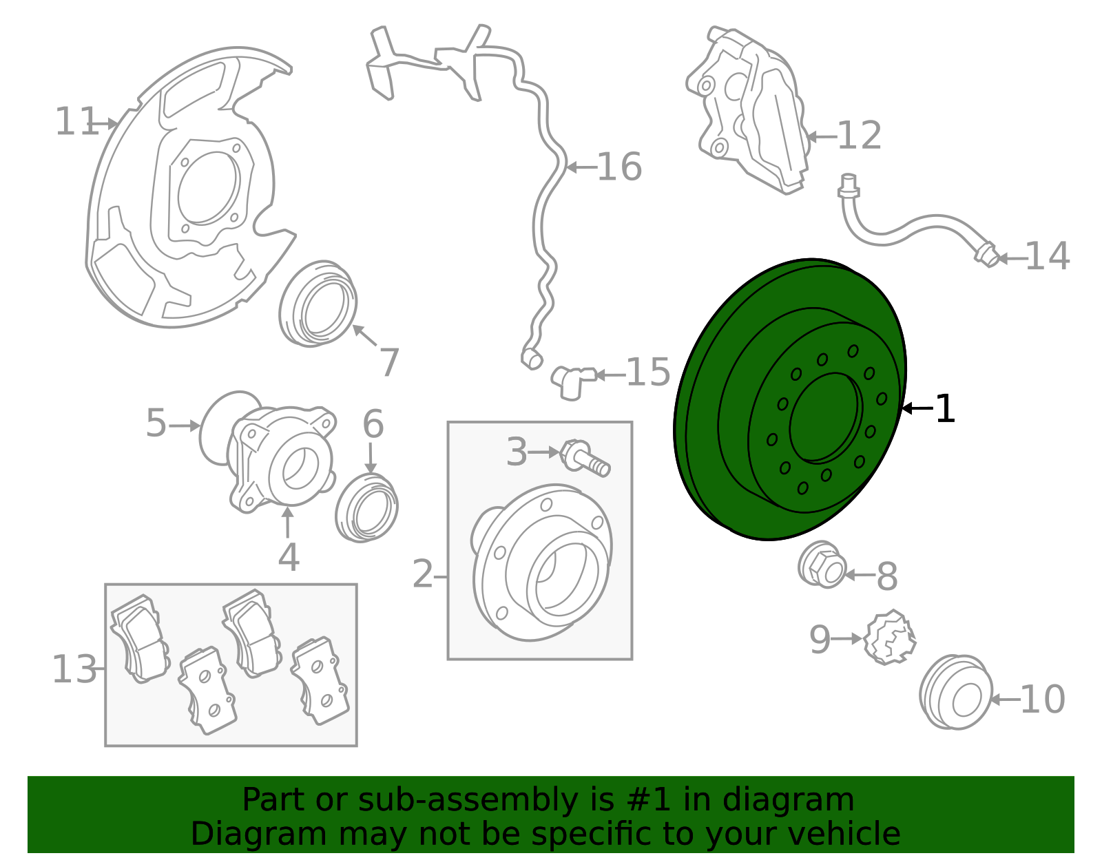 Genuine Official Toyota Disc Brake Rotor (Front) part# 43512-60210 for ...