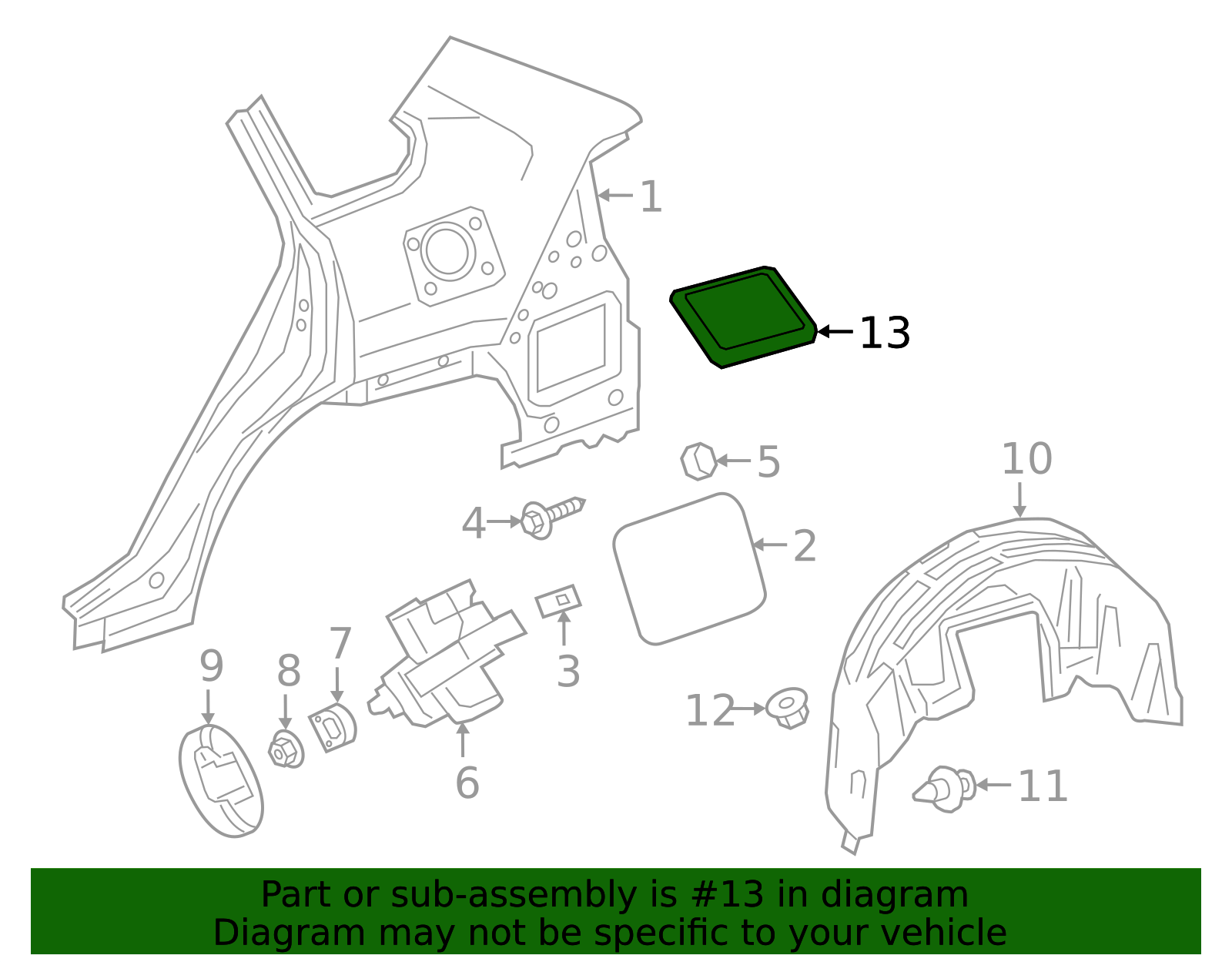 Genuine Official Toyota Quarter Panel Vent part# 62940-0R030 for ...