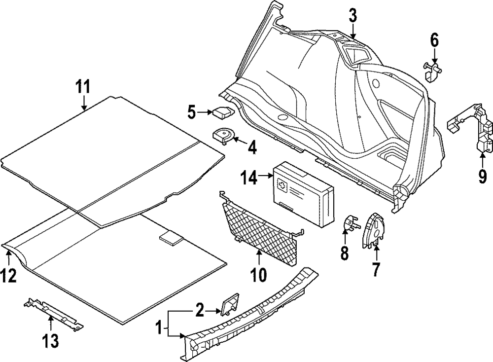 2022-2025 BMW Trunk Side Trim 51-47-5-A6A-BE2 | BMW Parts Online Hub