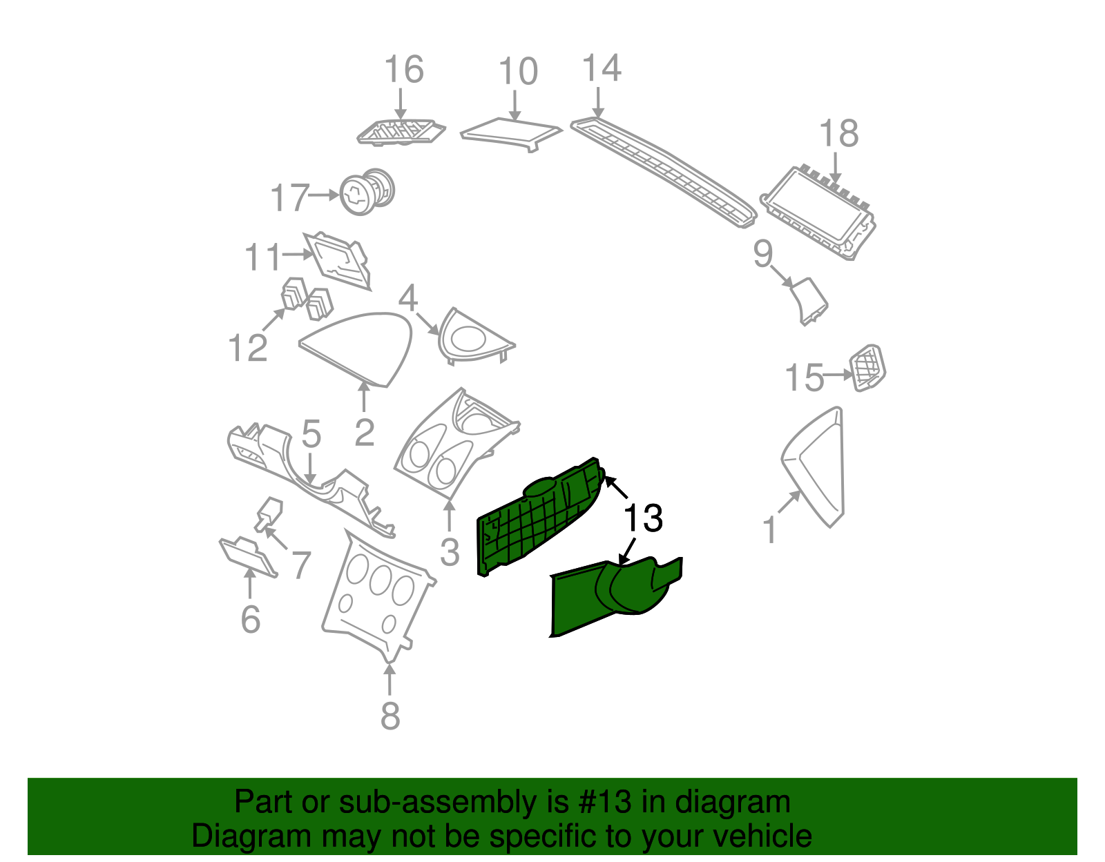 2008-2015 Nissan Lower Trim 68921-JM00A | Bill Kay Nissan Parts