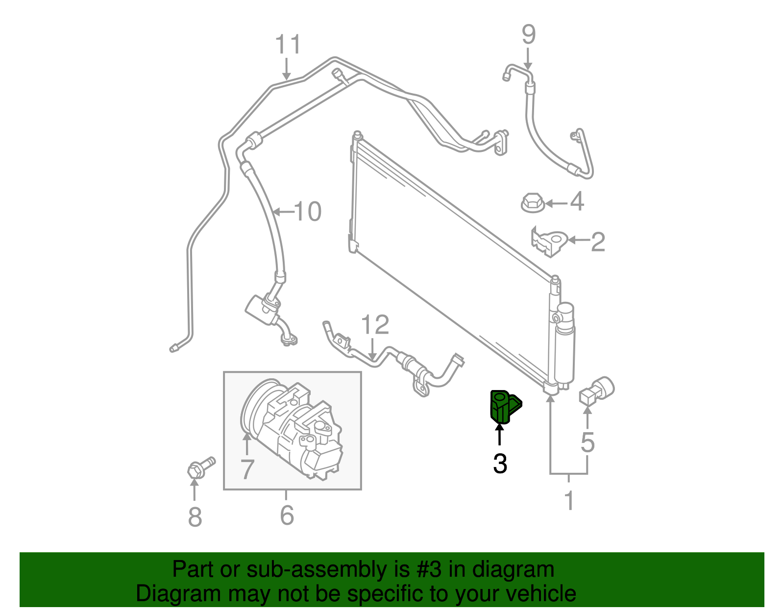 2007-2012 Nissan Sentra Condenser Assembly Lower Bracket 92112-ET00A ...