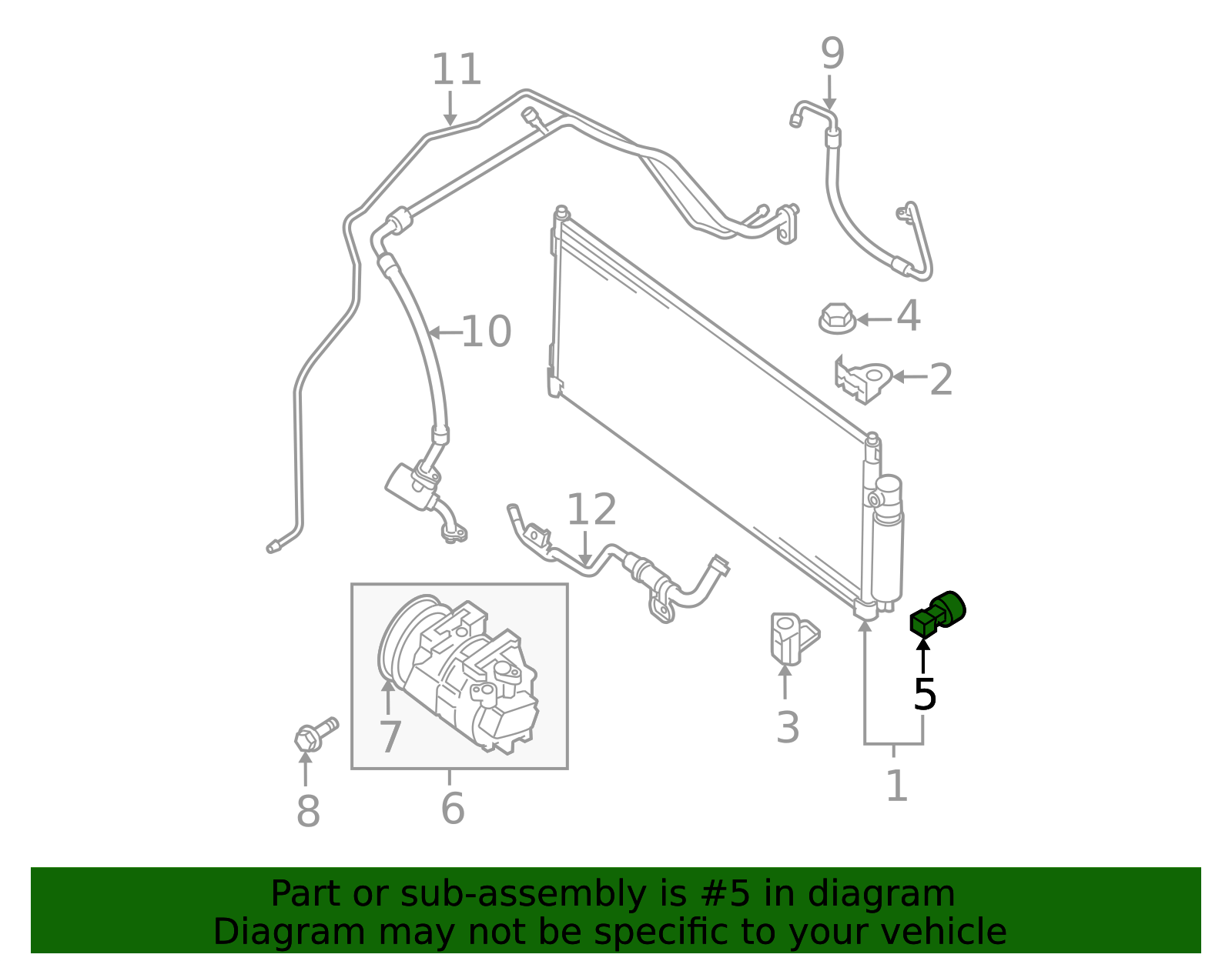 2007-2012 Nissan Sentra Pressure Sensor 92136-ET00A | OEM Parts Online
