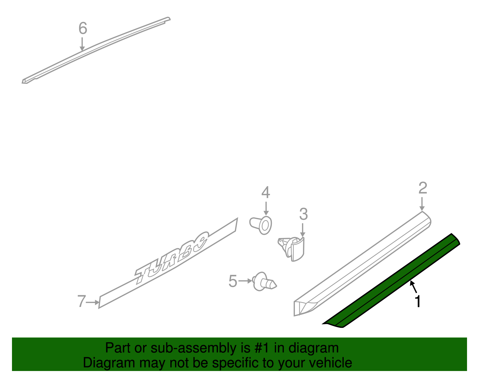 2012-2019 Volkswagen Beetle Chrome Strip 5C5-837-379 | OEM Parts Online