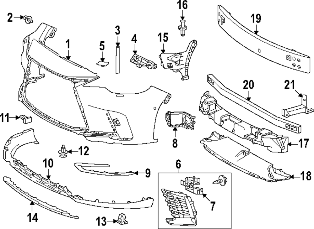 52435-0E020 - Lexus Bumper Guard 2023-2025 Lexus | Performance Auto Parts