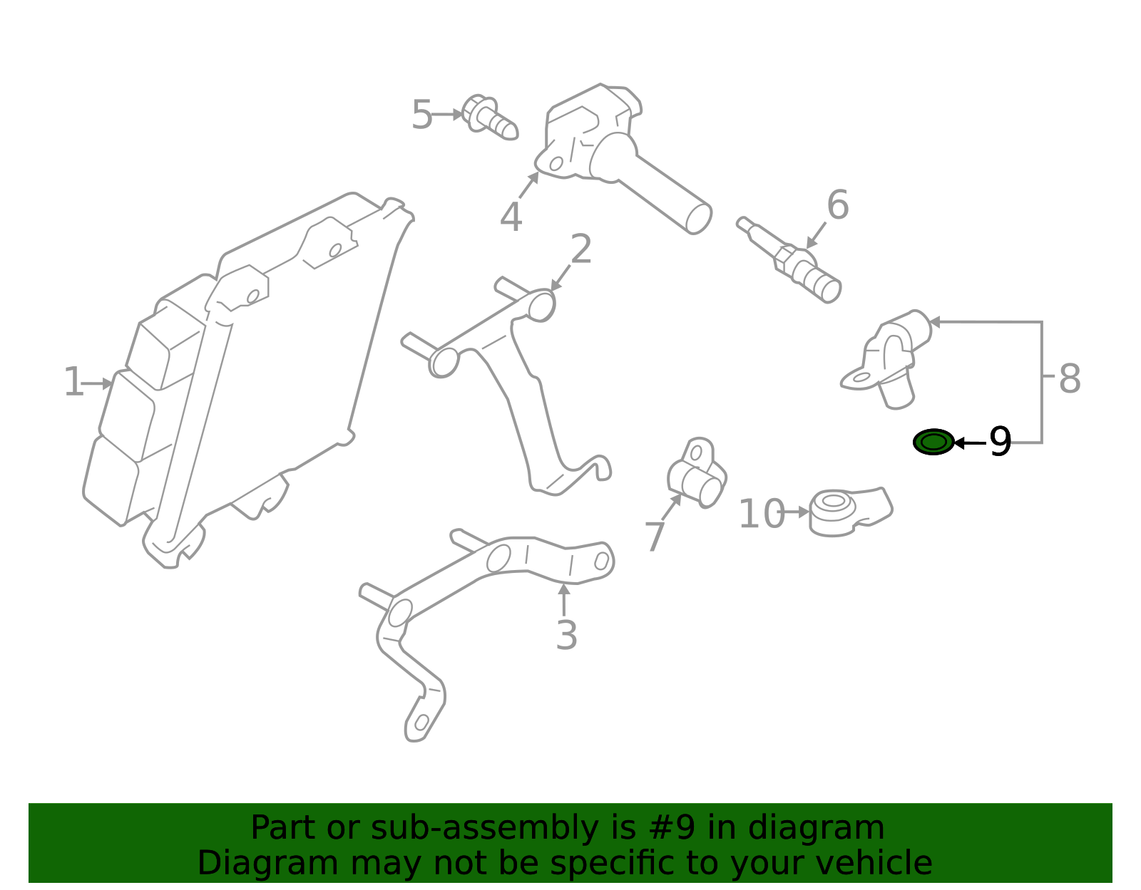 2019-2025 Subaru Camshaft Sensor O-Ring 13099AA050 | Subaru Parts Store