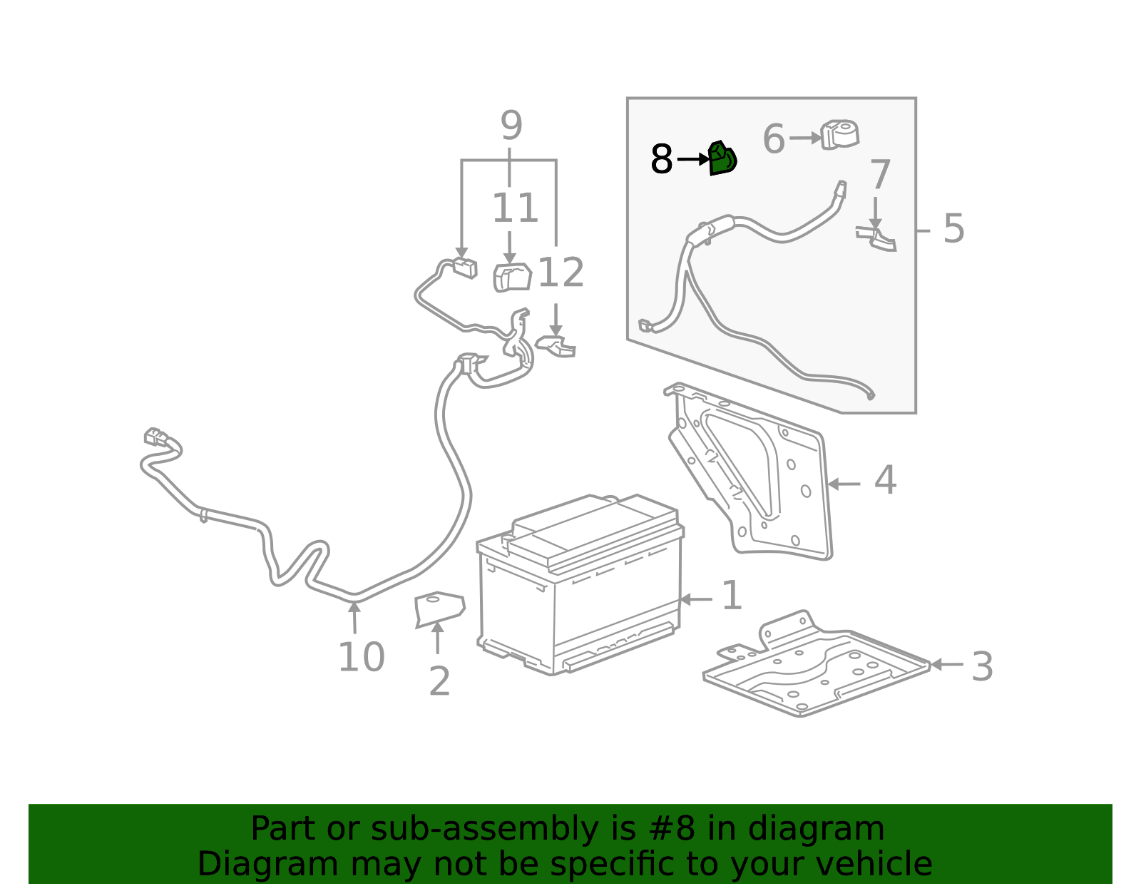 OEM GM Hybrid Drive Motor Battery Current Sensor For 2008-2013 GM ...