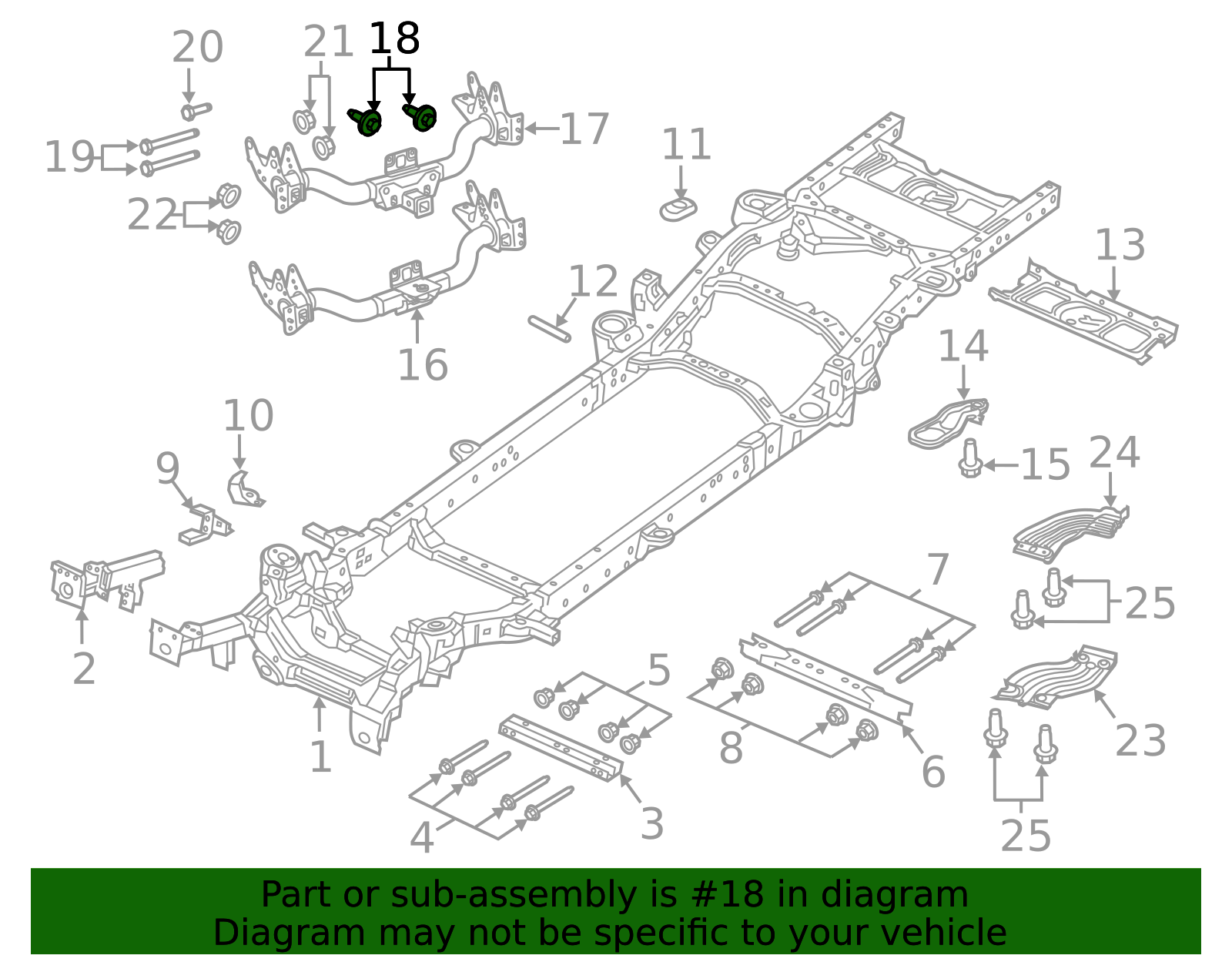 2005-2025 Mopar Trailer Hitch Bolt 06508286AA | Mopar Parts Canada