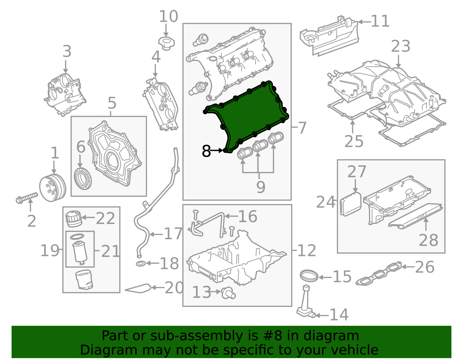 2014-2020 Land Rover Valve Cover Gasket LR041869 | LandRoverParamusParts