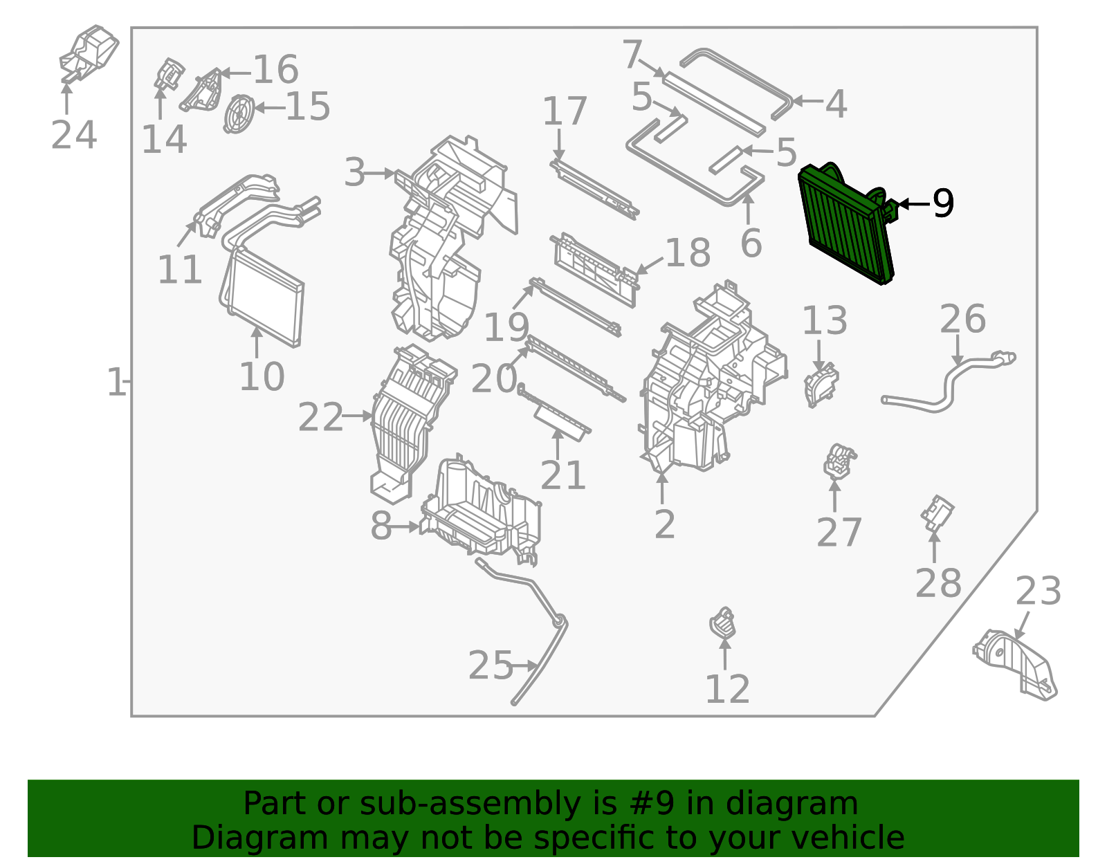 97927-Q5000 - Evaporator Core 2021-2025 Kia Seltos | Kia.Parts Store
