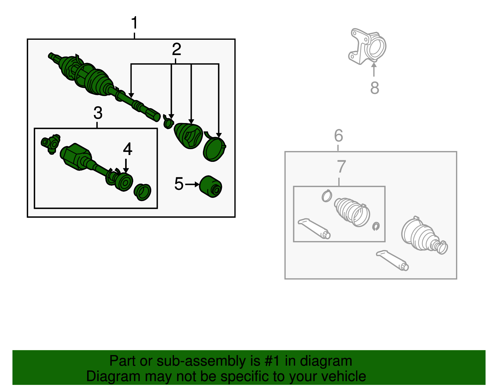 2006-2012 Toyota RAV4 Axle Assembly 43410-0R030 | Toyota Parts Center