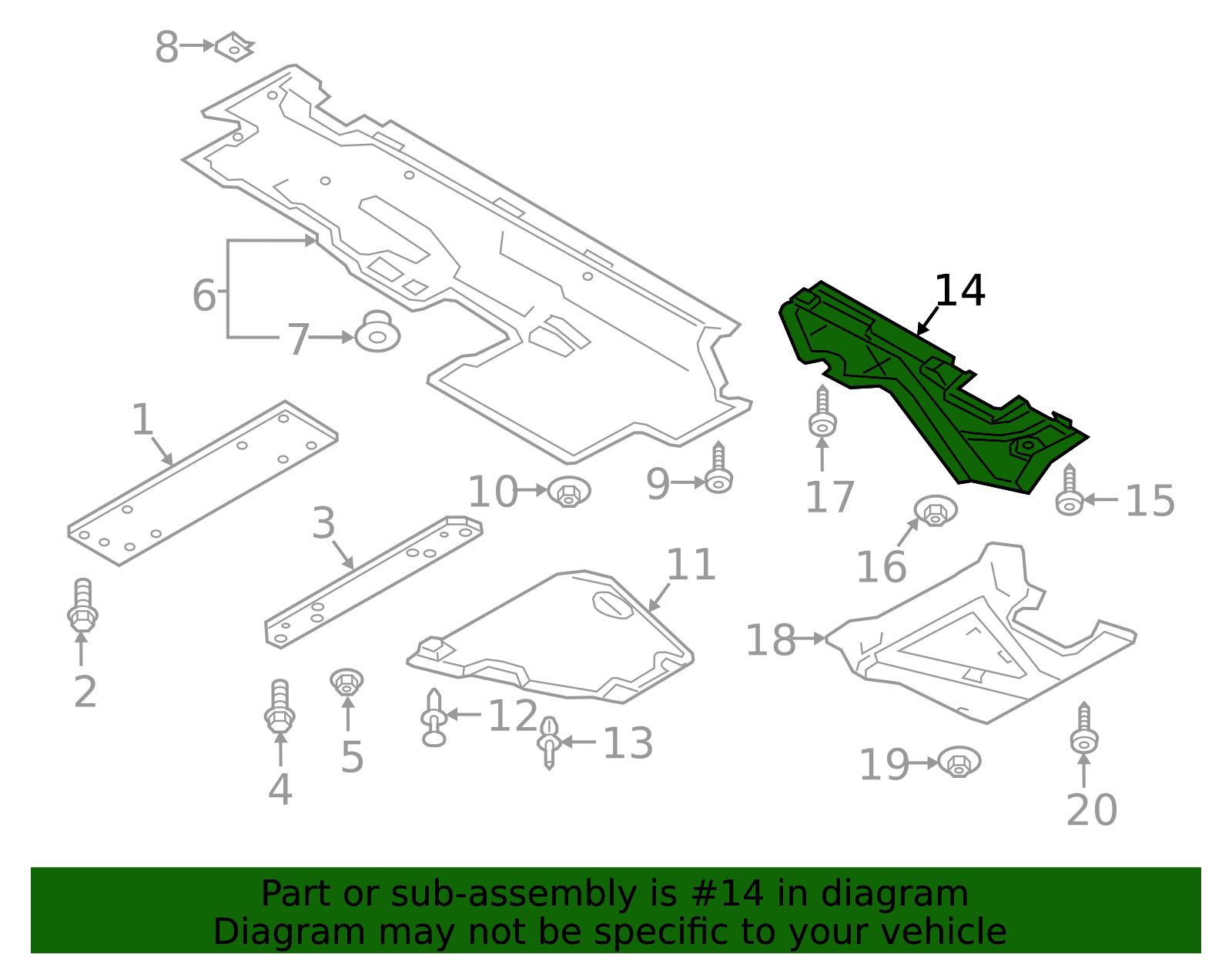 4N0-825-215-D - High-Quality Floor Pan Splash Shield for 2019-2025 Audi ...