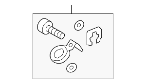 5WA-815-155 - Water Pipe Mount Kit 2015-2025 Audi | Audi OEM Parts