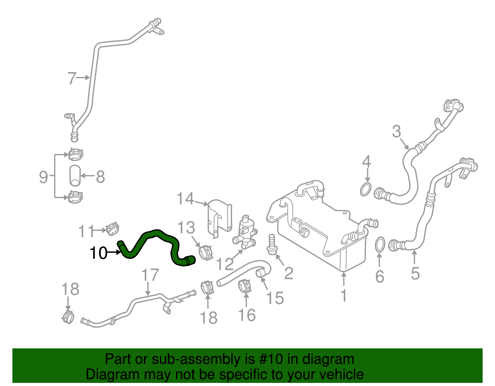 2012-2018 Audi Inlet Hose 4G0-121-448-AH | Audi USA Parts