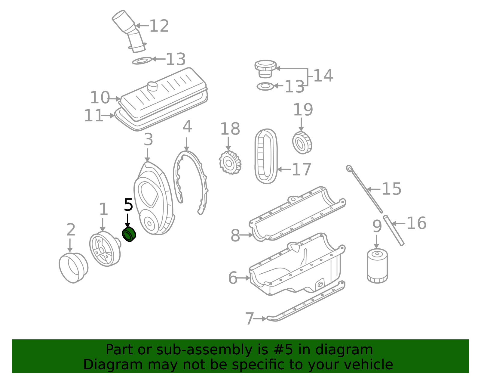 GM Parts | Crankshaft Rear Main Seal Part# 12554314 | GM Parts Store