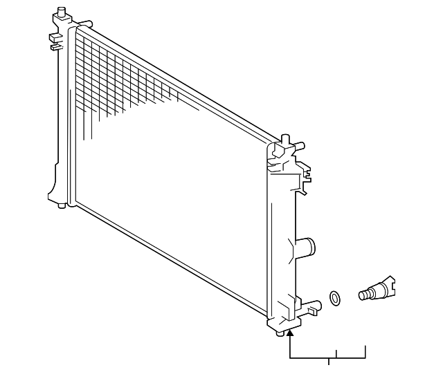 16400-F2081 - Radiator Assembly 2022-2025 Toyota | Longo Toyota Parts
